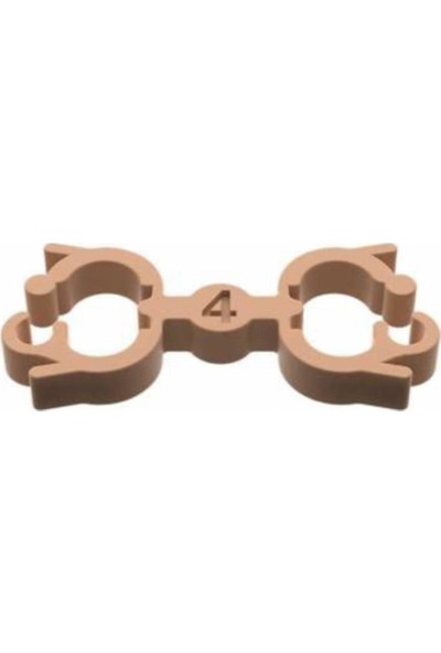 Kanaryapo Muhabbet Kuşlar Için Çarpık Bacak Kelepçesi 3 mm 5 Adet ve 4 mm 5 Adet