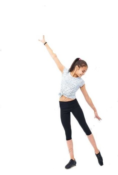 Nacar Çarşı Kız Çocuk Kapri Boy Siyah Tayt