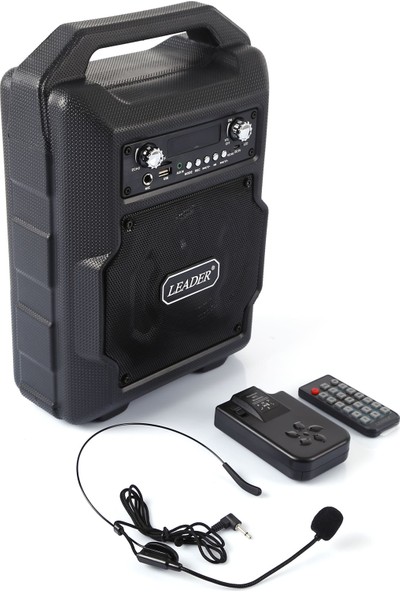Leader Taşınabilir Toplantı Amfisi USB Bluetooht Mikrofonlu Mevlit Hoparlörü LD-198 Leader Taşınabilir Toplantı Amfisi USB Bluetooht Mikrofonlu Mevlit Hoparlörü LD-198