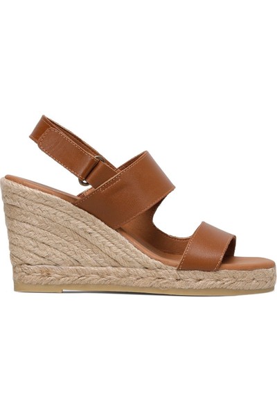 Nine West Purra 1fx Kahverengi Kadın Dolgu Topuklu Sandalet