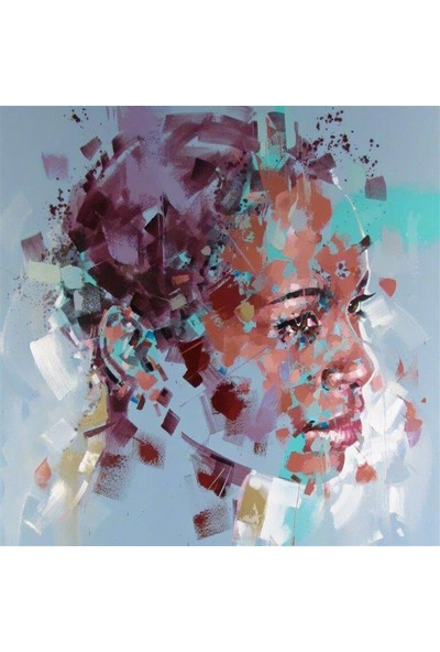 Tablo Plus Soyut Zenci Kadın Yağlı Boya Tablo 100CM x 100CM Siyah Çerçeveli Tablo Plus Soyut Zenci Kadın Yağlı Boya Tablo 100CM x 100CM Siyah Çerçeveli