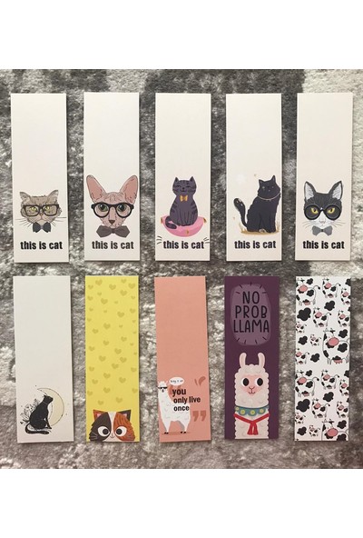 Paytak Moda PYTKKAYR0042 Hayvanlı Karışık Desenli Kitap Ayraç Seti 10'lu Paytak Moda PYTKKAYR0042 Hayvanlı Karışık Desenli Kitap Ayraç Seti 10'lu