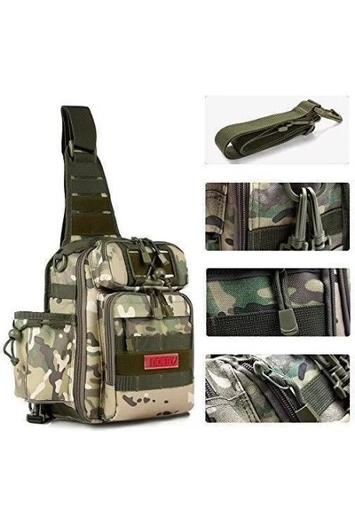 Noeby 28*21*9.5cm Kamuflaj Çanta