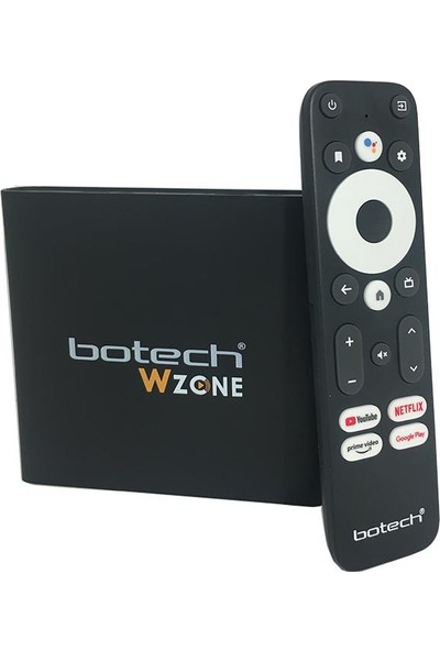 Botech Wzone 4K Ultra UHD Android 10 Tv Box + Netflix 100TL Kartı Botech Wzone 4K Ultra UHD Android 10 Tv Box + Netflix 100TL Kartı