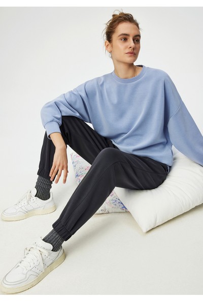 Mavi Kadın Lux Touch Siyah Eşofman Altı 1600453-900