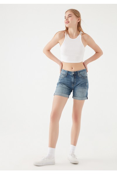 Mavi Kadın Pixie Vintage Jean Şort 1437026053