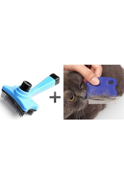 Cmt Tuşlu Otomatik Temizlenen Kedi ve Köpek Tüy Toplayıcı Tarak Basmalı Kaşıma + Bit Pire Kene Tarağı Cmt Tuşlu Otomatik Temizlenen Kedi ve Köpek Tüy Toplayıcı Tarak Basmalı Kaşıma + Bit Pire Kene Tarağı