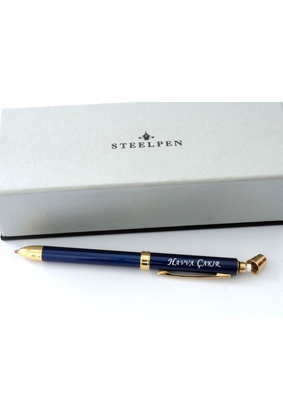 Pigado Isme Özel 3 Fonksiyonlu Steel Pen Metal Kalem