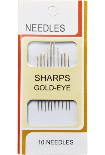 Elegantshop Needles Dikiş Iğnesi Altın Gözlü Elegantshop Needles Dikiş Iğnesi Altın Gözlü