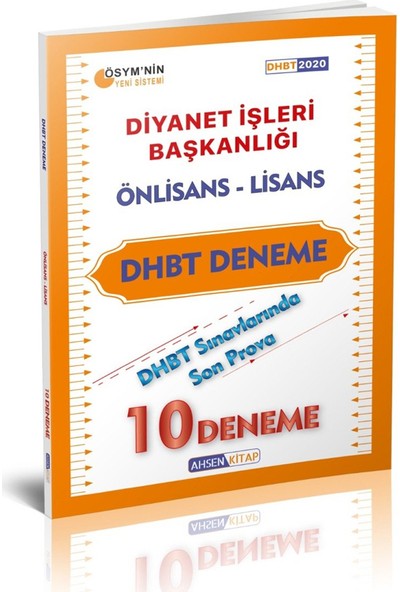 Ahsen Kitap Dhbt 10 Lu Deneme Kitabı (Önlisans/lisans) Ahsen Kitap Dhbt 10 Lu Deneme Kitabı (Önlisans/lisans)