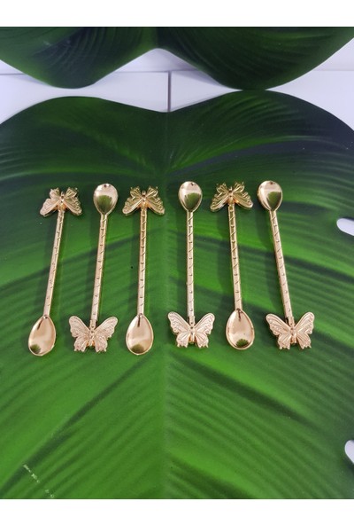 Morza Home Morzahome 6 Lı Sunum Çay Kaşığı KELEBEK-(12CM)