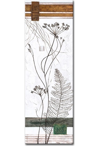 Tablo Plus Çiçek ve Dal Yağlı Boya Dokulu Tablo 40CM x 100CM Tablo Plus Çiçek ve Dal Yağlı Boya Dokulu Tablo 40CM x 100CM