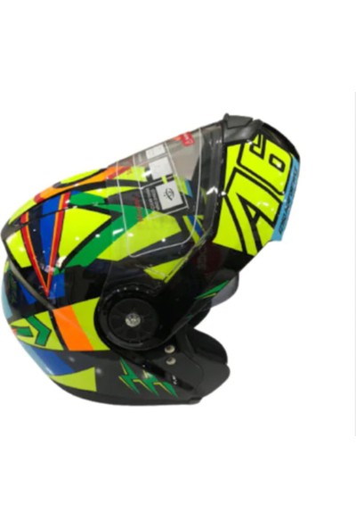 Jekai Kask Jk-20 Çene Açılır 46 Rossi Desen