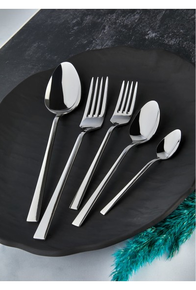 Gül Çelik 60 Parça 12 Işili Çatal Kaşık Taımı