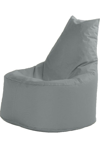 Dekopuf Su Geçirmez Armut Koltuk Gri