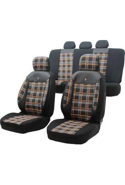 Elif Renault Megane 1 1996-2002 Yanları Deri Ortası Kumaş Ekose Desen Koltuk Kılıfı Takımı Ön Arka Takım Elif Renault Megane 1 1996-2002 Yanları Deri Ortası Kumaş Ekose Desen Koltuk Kılıfı Takımı Ön Arka Takım