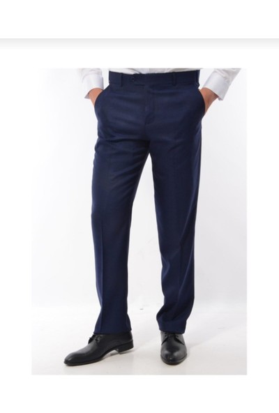 MaviMoure Erkek Klasik Kesim Kumaş Pantolon