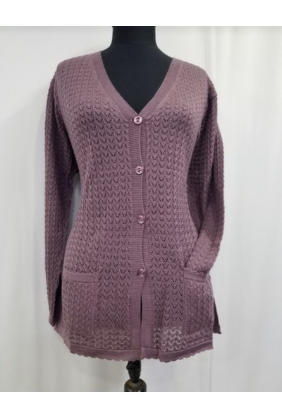 Mavimoure Kadın Merserize Hırka