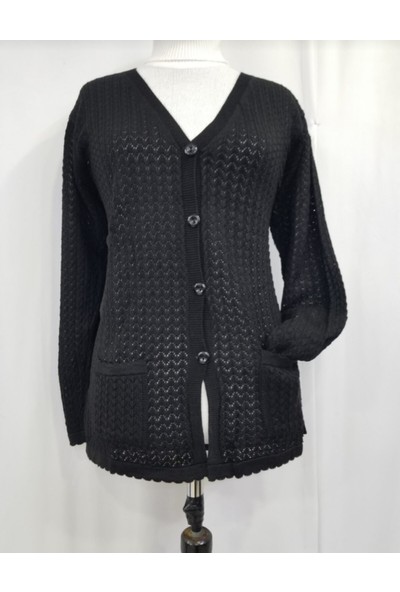 Mavimoure Kadın Merserize Hırka