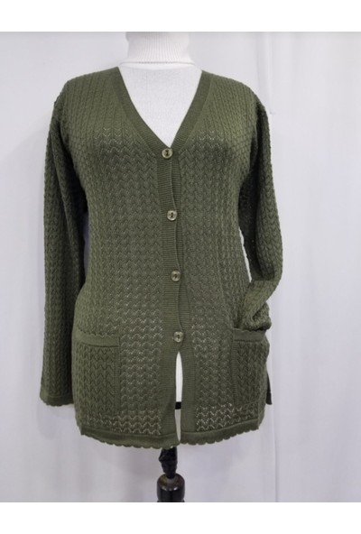 Mavimoure Kadın Merserize Hırka