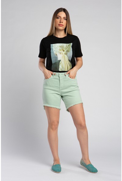 Vigoss Jeans Mom Kadın Nondenim Şort 40332-70046 Vigoss Jeans Mom Kadın Nondenim Şort 40332-70046