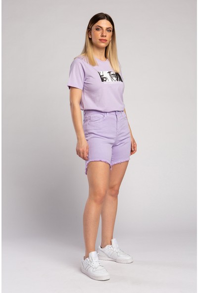 Vigoss Jeans Mom Kadın Nondenim Şort 40332-70046 Vigoss Jeans Mom Kadın Nondenim Şort 40332-70046