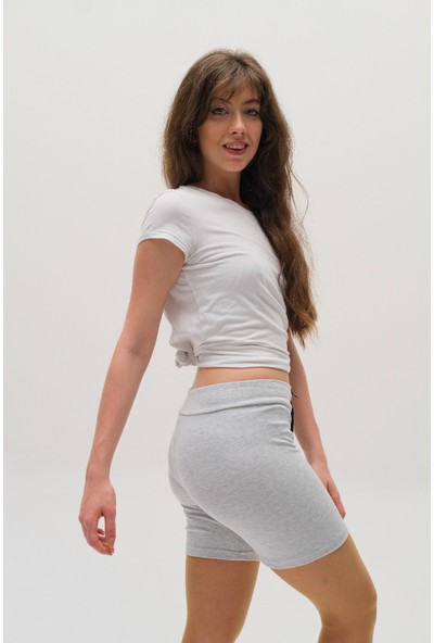 CBC Fashion Baskılı Şort Gri