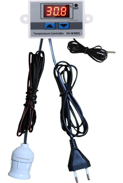Multiteknik Duylu W3001 Dijital Termostat Kullanıma Hazır Kablolu Fişli Multiteknik Duylu W3001 Dijital Termostat Kullanıma Hazır Kablolu Fişli