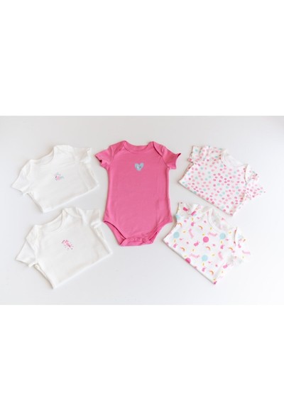 Mothercare dbaby 5’li Paket Kısa Kol Kız Bady Mothercare dbaby 5’li Paket Kısa Kol Kız Bady