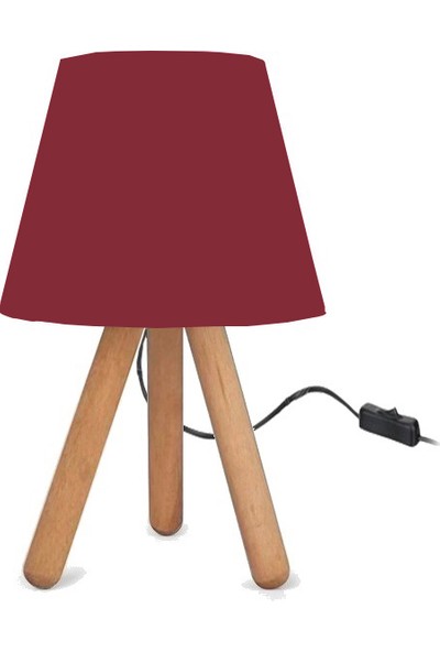 Hepsiniver Home Lüx Ahşap Ayaklı Abajur Model ve Renk Seçenekleri