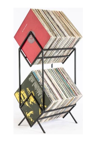 Metal Plaklık Dergi Düzenleyici Iki Katlı Plaklık Modeli DVD Düzenleyici 1 Adet Siyah Metal Plaklık Dergi Düzenleyici Iki Katlı Plaklık Modeli DVD Düzenleyici 1 Adet Siyah