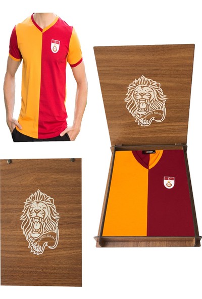 Galatasaray Metin Oktay Forma Aslan Ahşap Kutulu Galatasaray Metin Oktay Forma Aslan Ahşap Kutulu