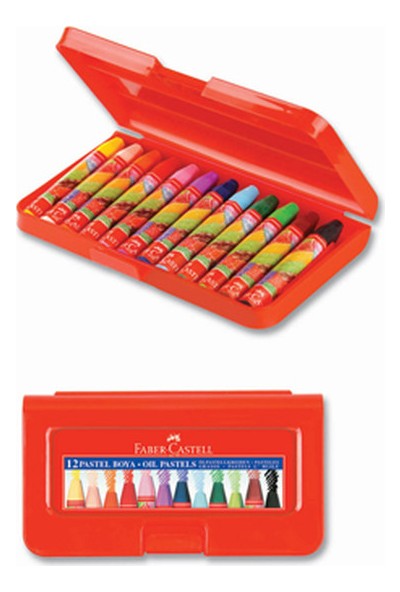 Faber-Castell Plastik Kutu Pastel Boya 12 Renk