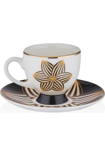 Gordion Ars 750 6 Kişilik Kahve Fincan Takımı Monochrome V1