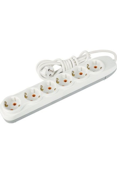 Nilson Topraklı Priz 6'Lı 2 Metre
