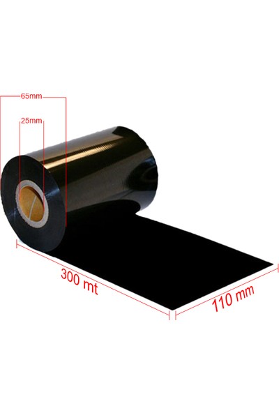 Saraynot 491 Wax Termal Ribon 110 mm x 300 mt
