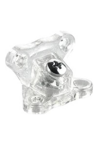 Metali Metali-Plastik Dereceli Köşe Bağlantı Şeffaf(Kelebek Çektirme) -10 Adet