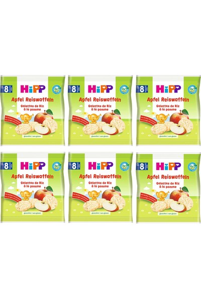 Hipp Organik Elmalı Pirinçli Bebek Gofreti 30 gr 6 Adet Hipp Organik Elmalı Pirinçli Bebek Gofreti 30 gr 6 Adet