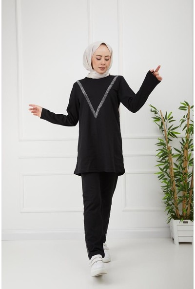 Cng Moda V Yaka Tesettür Ikili Takım