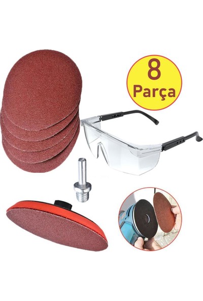 Zubizubi Ugr Cırt Zımpara Seti + Matkap Aparatı + Gözlük 115 mm (8 Parça) Zubizubi Ugr Cırt Zımpara Seti + Matkap Aparatı + Gözlük 115 mm (8 Parça)