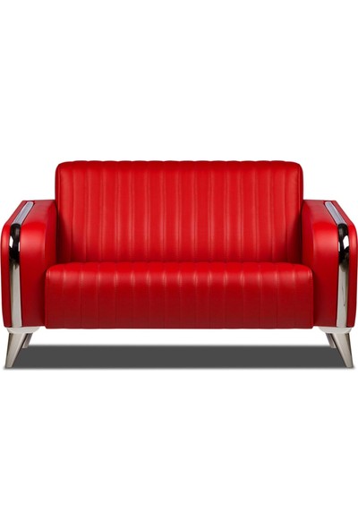 Uzay Ofis Viya Ikili Kanepe - Kırmızı