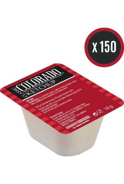 Colorado Ketçap 150'Lİ x 18 gr Colorado Ketçap 150'Lİ x 18 gr
