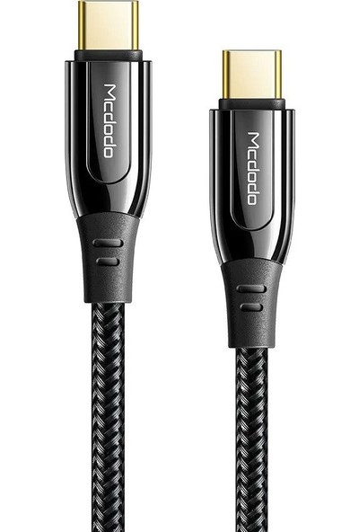 Mcdodo CA-8123 100W 5A Type C To Type C Pd Hızlı Data-Şarj Kablosu 2m -Siyah Mcdodo CA-8123 100W 5A Type C To Type C Pd Hızlı Data-Şarj Kablosu 2m -Siyah