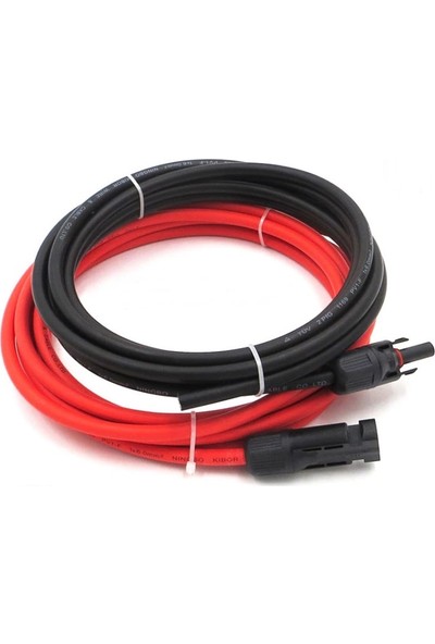 Yakens Enerji Mc4 Soketli 10M+10M Toplam 20 Metre 4mm Güneş Paneli Kablosu Yakens Enerji Mc4 Soketli 10M+10M Toplam 20 Metre 4mm Güneş Paneli Kablosu