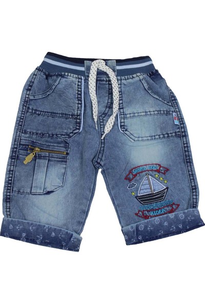 Kidea Erkek Çocuk Kot Kapri lacivert 2 Yaş