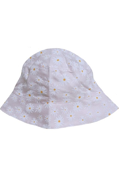 Cap More Papatya Desenli Bebek Maksi Şapka