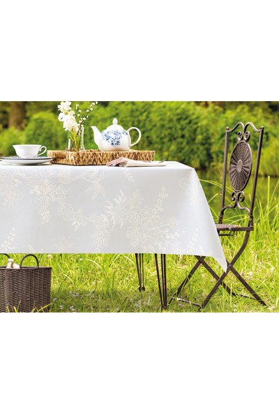 Madame Coco Jannie Masa Örtüsü - Gri - 100X140 cm Madame Coco Jannie Masa Örtüsü - Gri - 100X140 cm