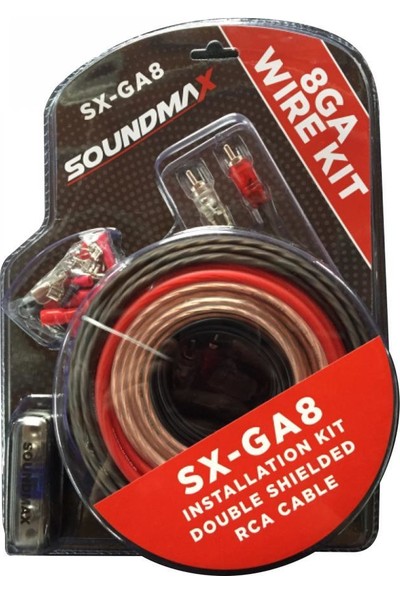 Soundmax Sx-Awg8 8 Ga Oto Anfi Set Kablosu Soundmax Sx-Awg8 8 Ga Oto Anfi Set Kablosu