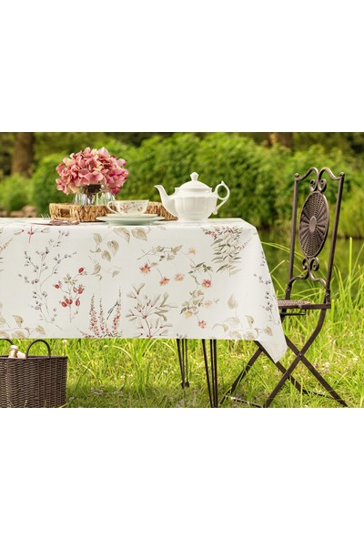 Madame Coco Gemma Masa Örtüsü - Yeşil - 140X140 cm