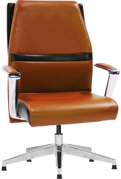 Uzay Ofis Santa Bekleme Koltuğu - Taba Siyah